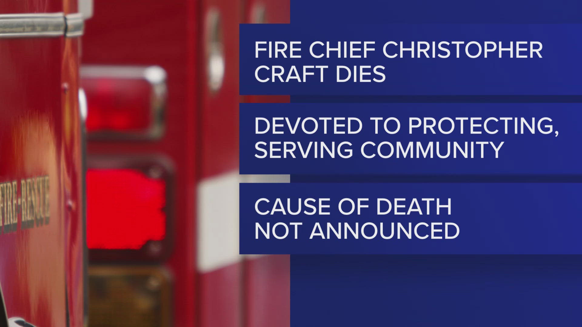Geneva-on-the-Lake mourns Fire Chief Christopher Craft's death | wkyc.com