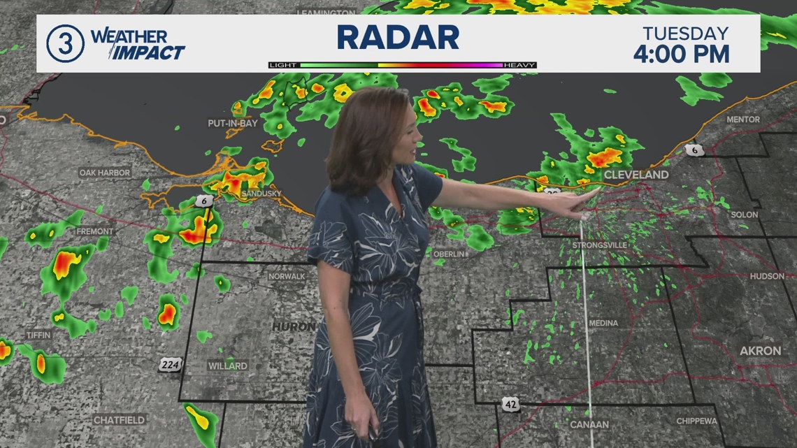 Cleveland weather: Scattered showers continue this evening for ...
