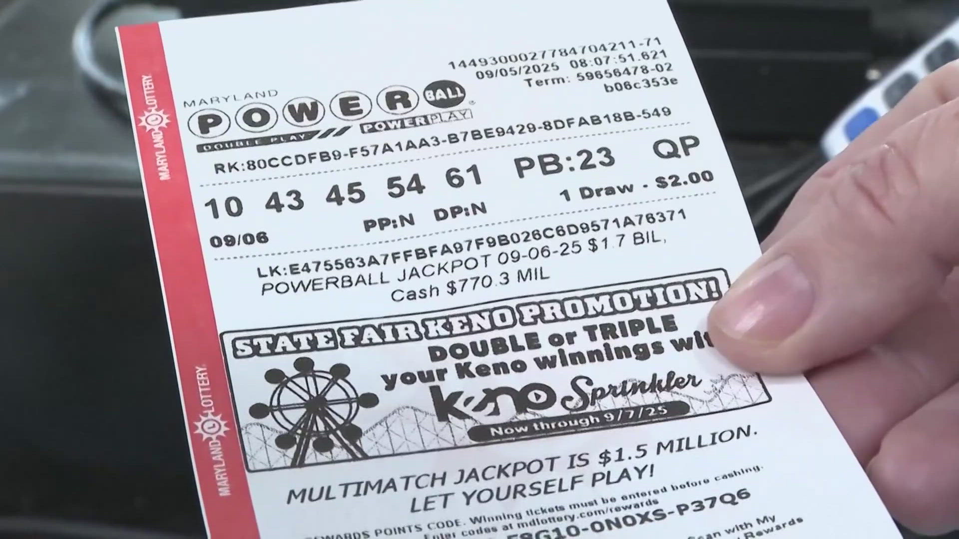 Winning Powerball numbers for $54 million jackpot on Saturday ...