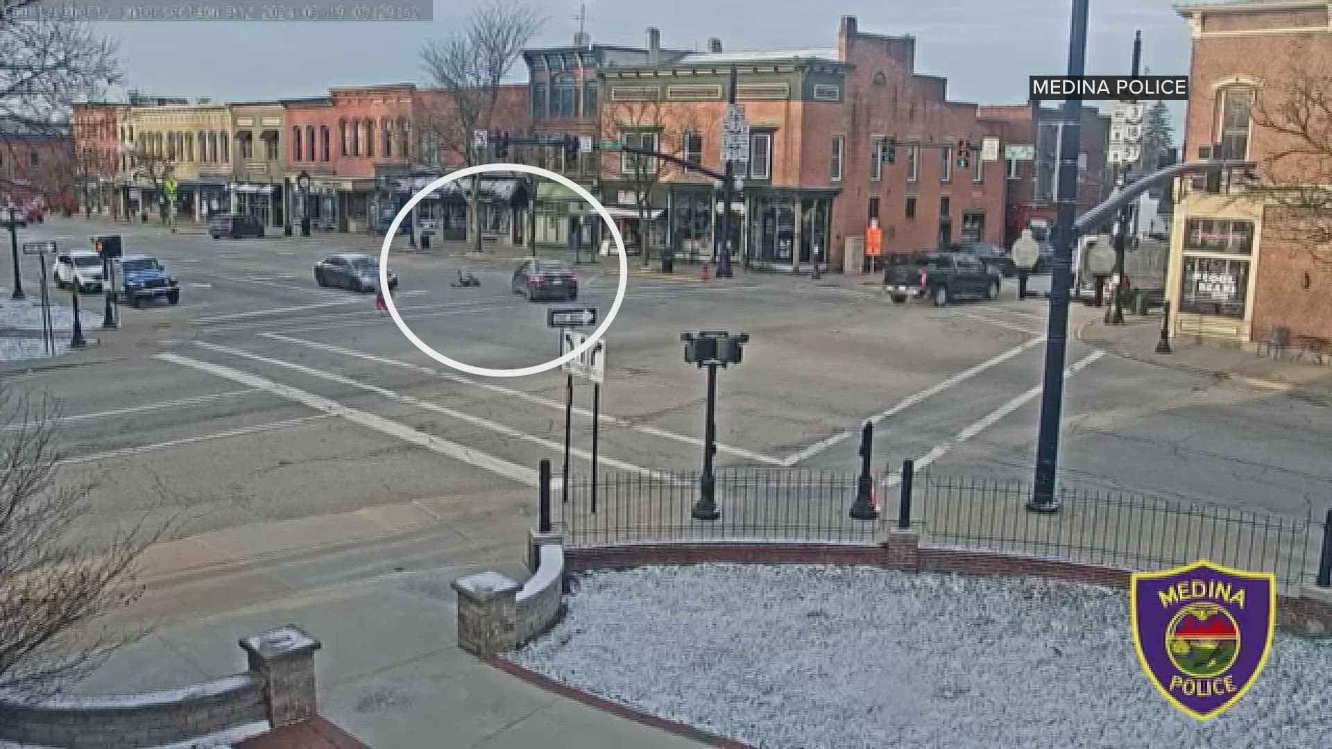 Child okay after being hit by car in busy Medina intersection | wkyc.com