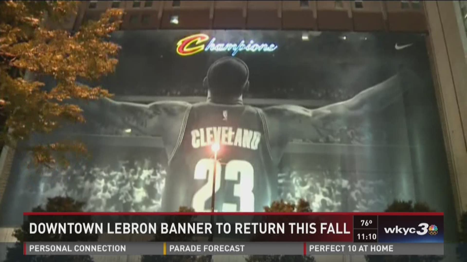 Sherwin Williams: LeBron banner to return after S-W anniversary | wkyc.com