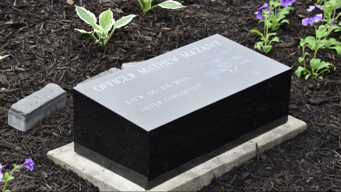 Tree dedicated in honor of fallen Mentor police officer Mathew Mazany ...