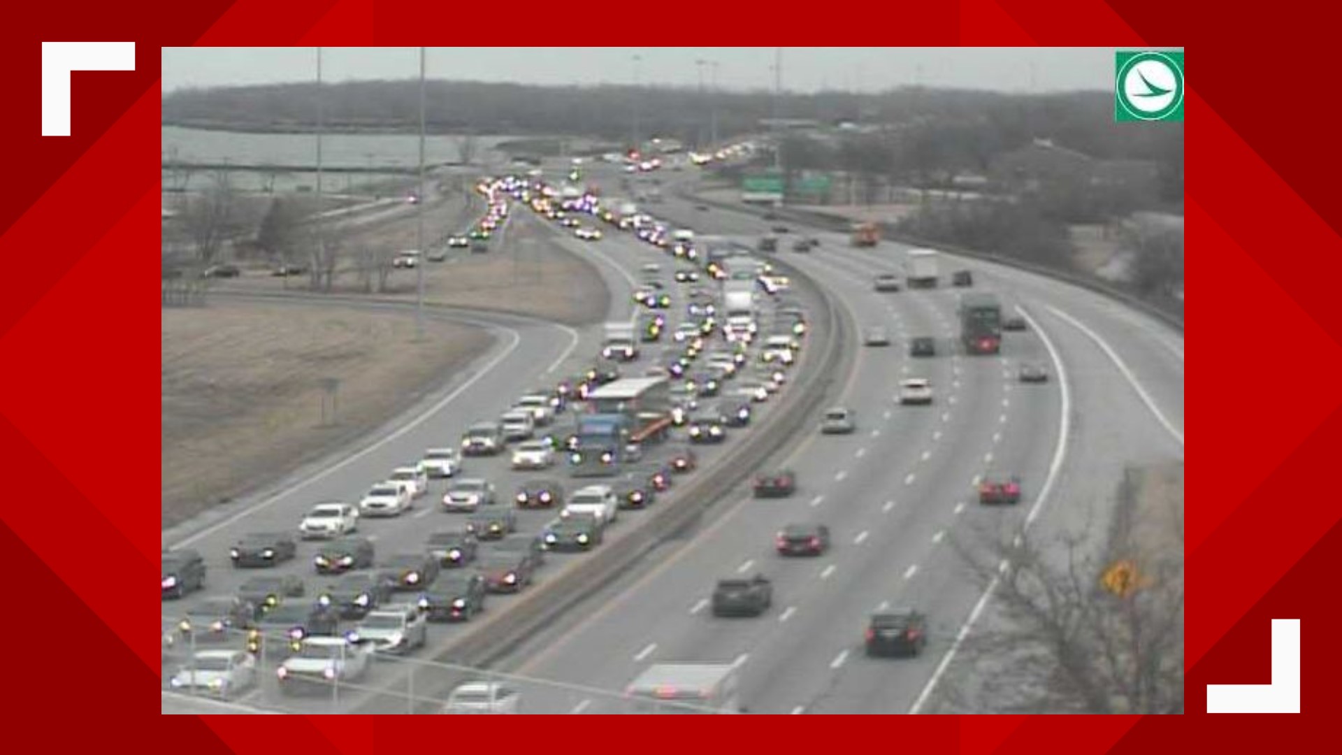 I-90 West reopens after semi crash closure at Dead Man's Curve in ...