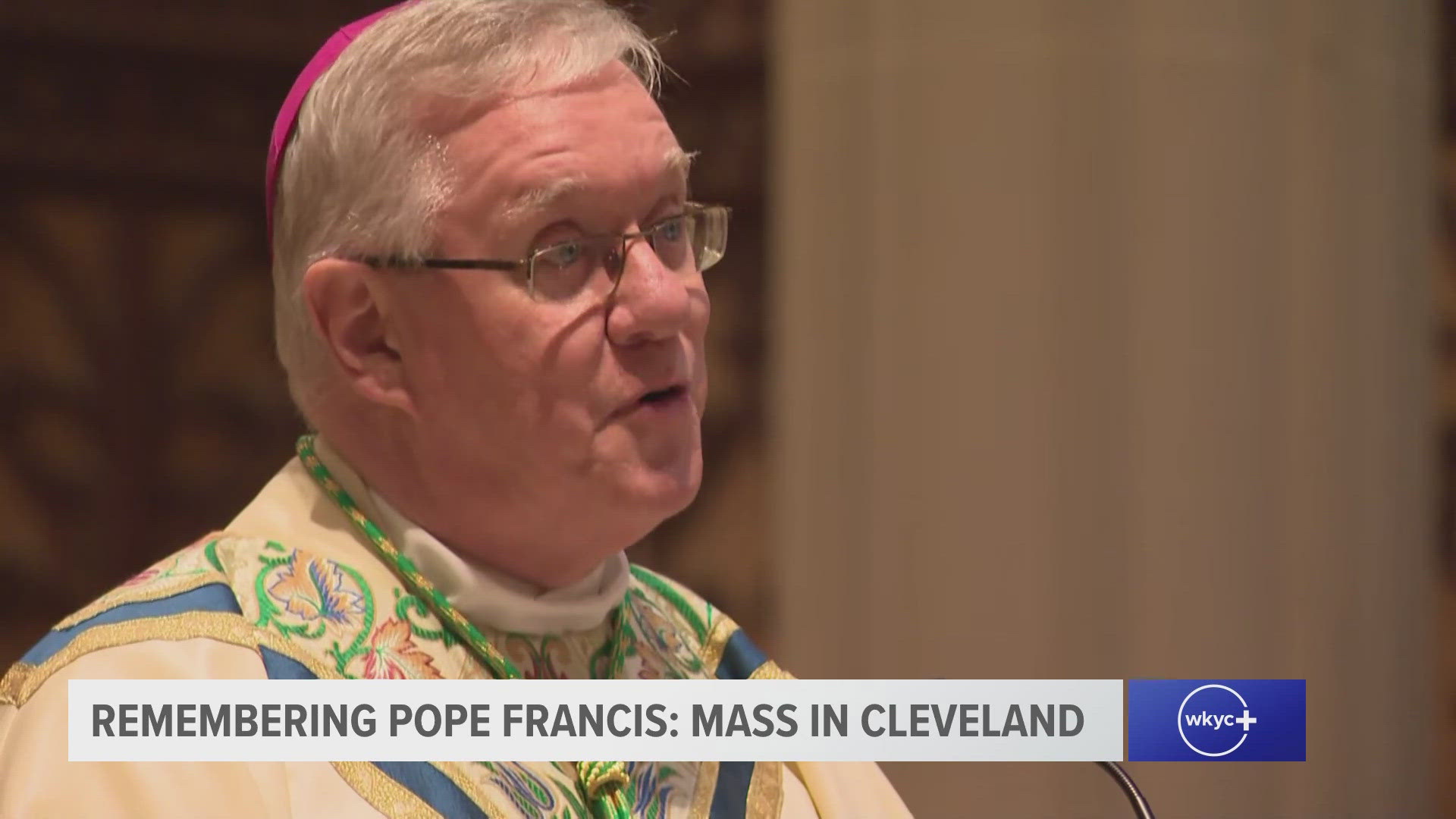 Bishop Michael Woost pays tribute to Pope Francis during Mass in ...