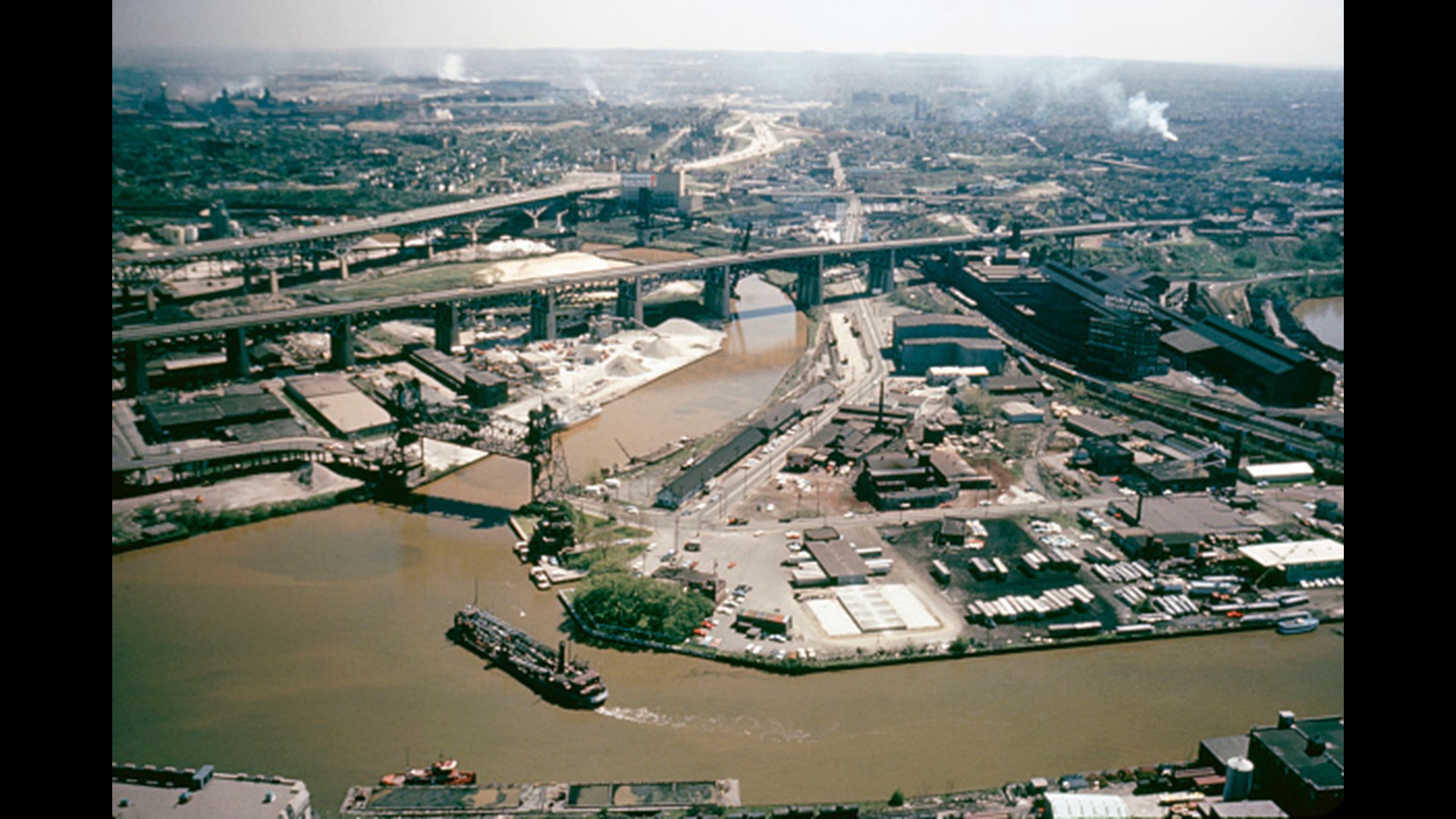 PHOTOS | Cuyahoga River before, during, and after 1969 fire | wkyc.com