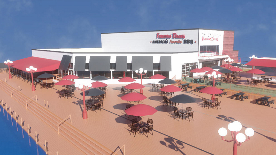 Cedar Point reveals new Famous Dave’s restaurant location in former ...