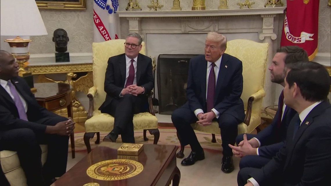 President Trump meets with more world leaders as USAID headquarters ...