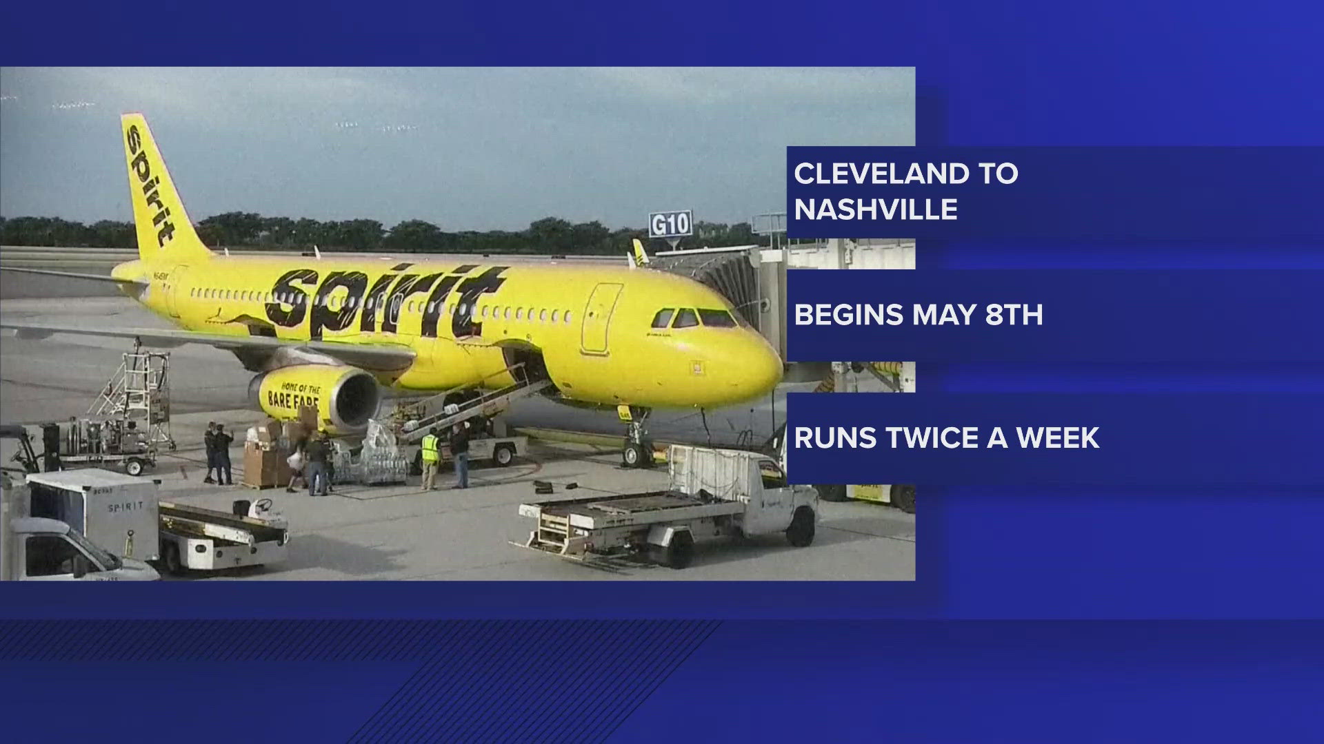Spirit Airlines to add new flights between Cleveland, Nashville | wkyc.com