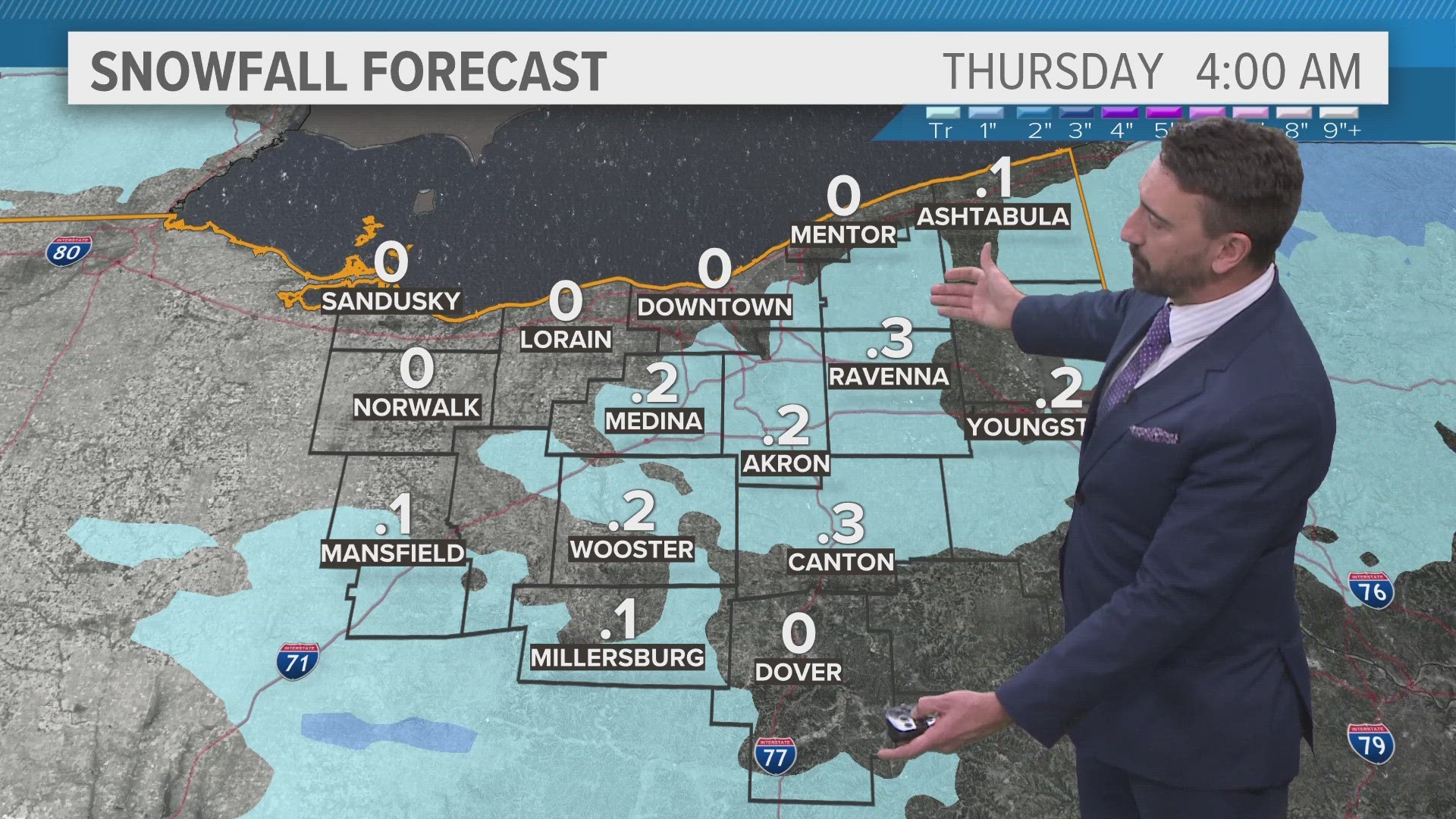 Cleveland weather: On and off snow showers mixed in with rain for ...