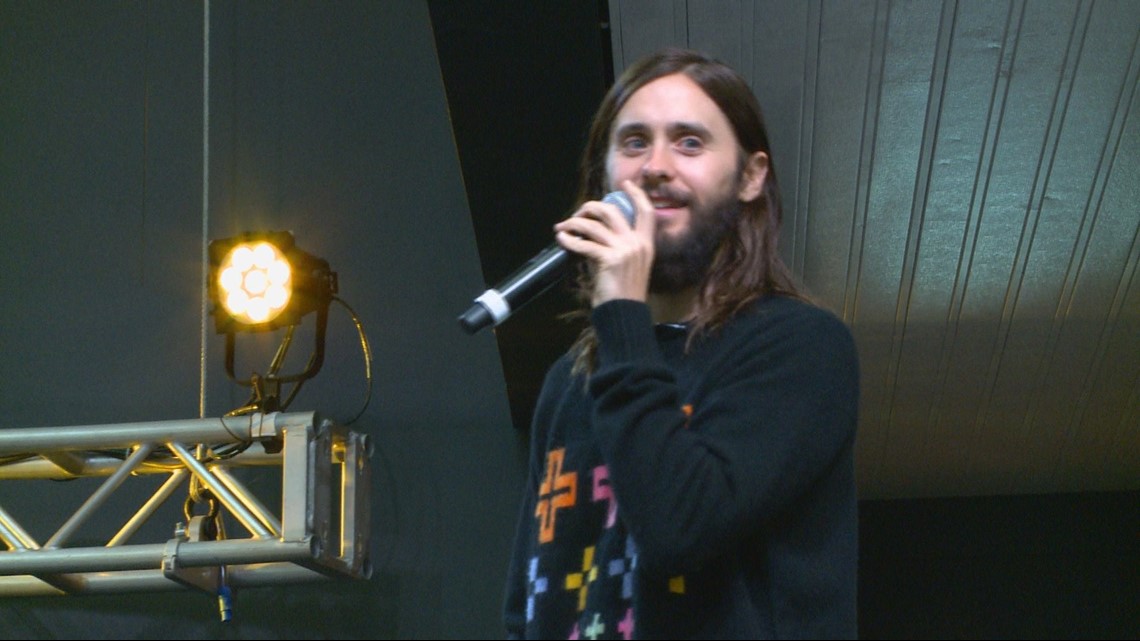 Jared Leto visits Rock & Roll Hall of Fame for 'Mars Across America ...