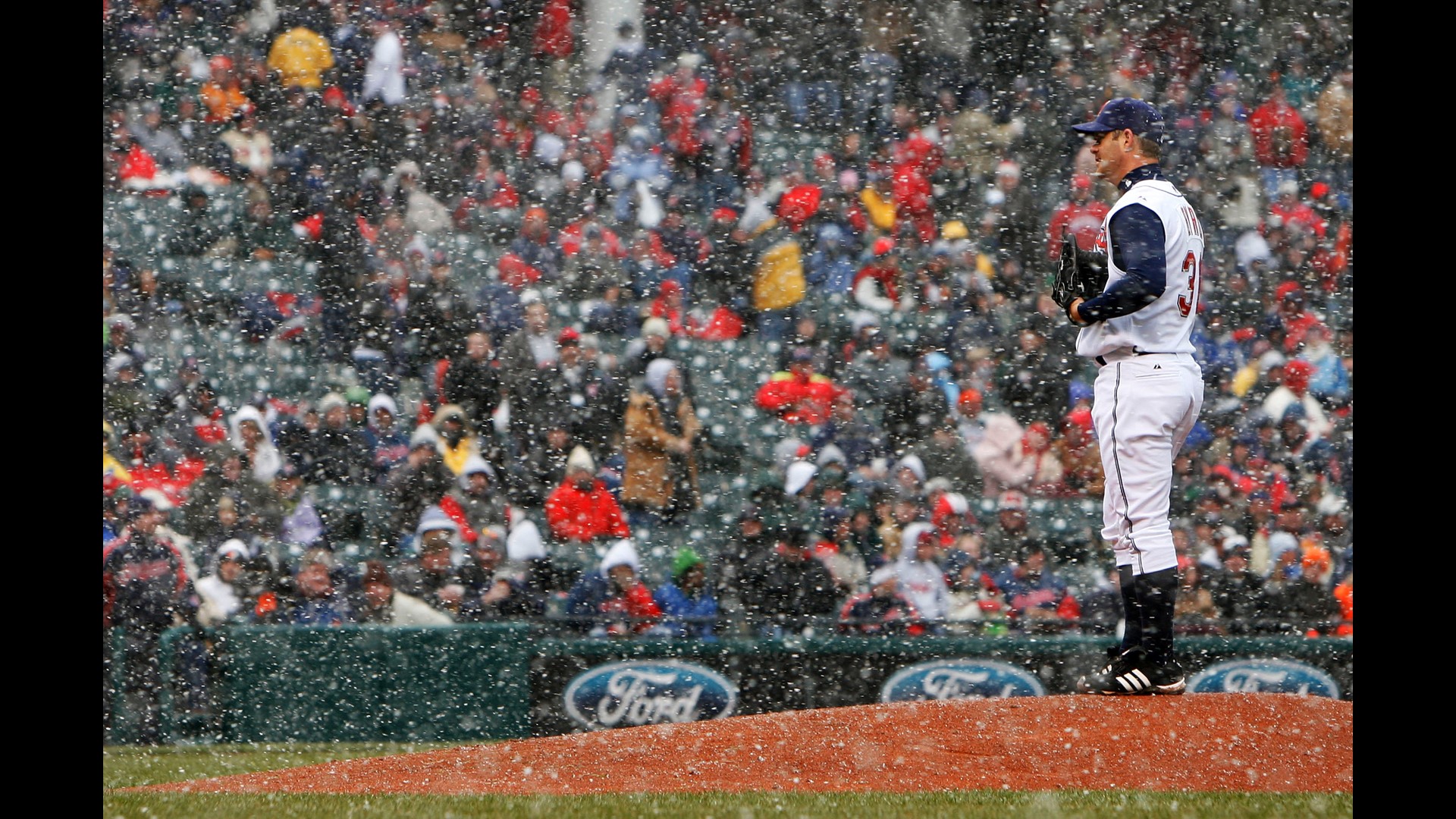 PHOTOS | Cleveland Indians snowy home opener vs. Seattle Mariners ...
