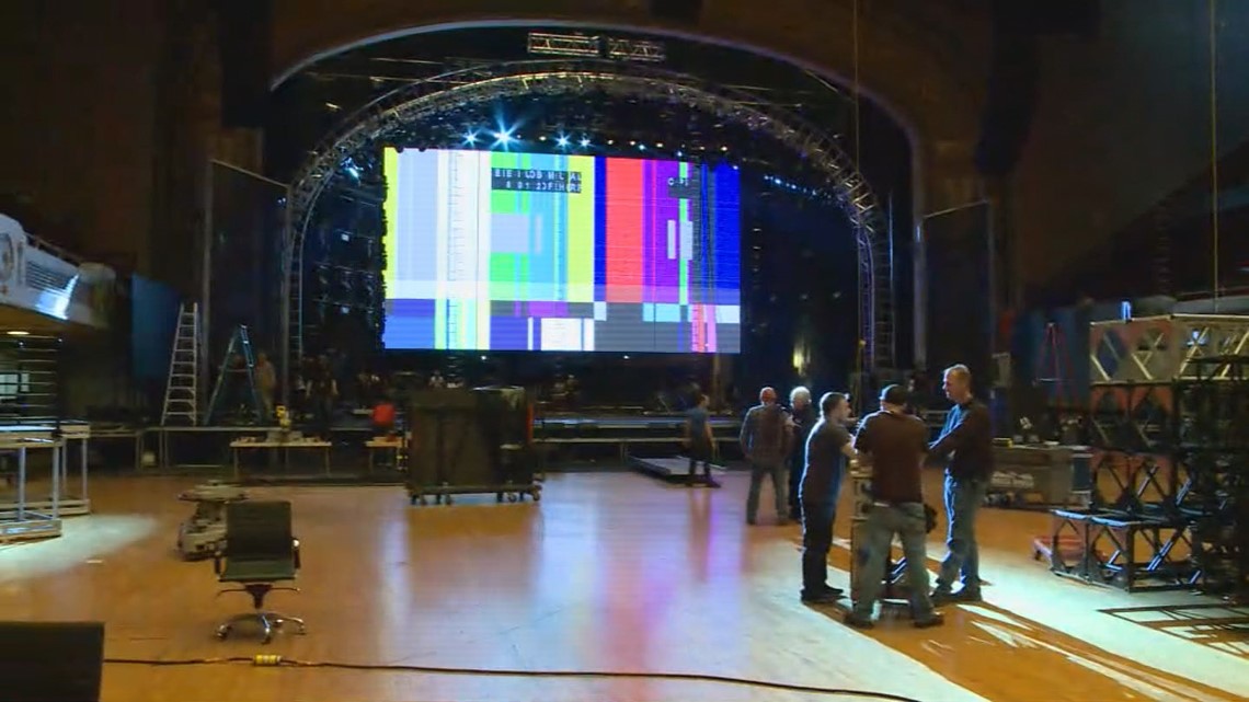 Ready to rock: Public Hall transformed for Rock and Roll Hall of Fame ...