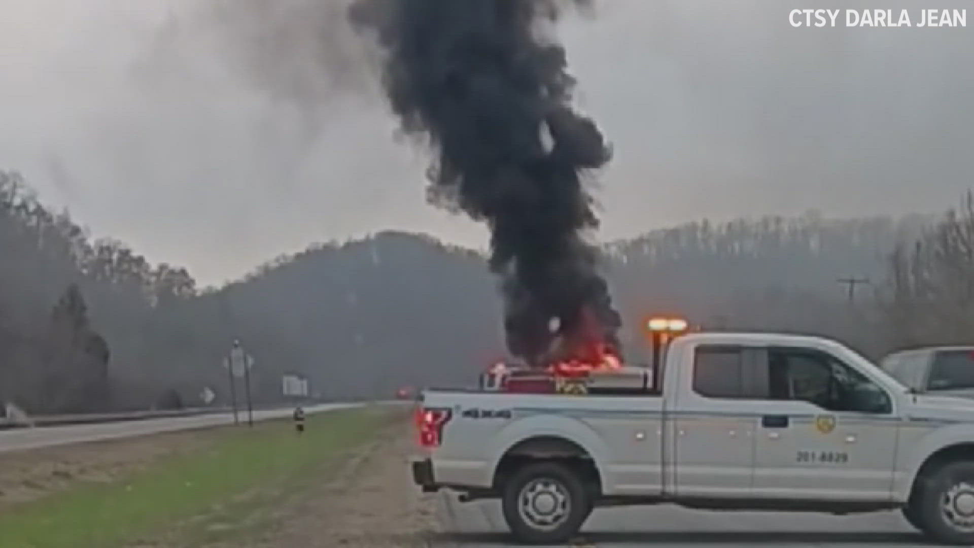 Medina lacrosse team escapes bus fire on I-77 in Sissonville, West ...