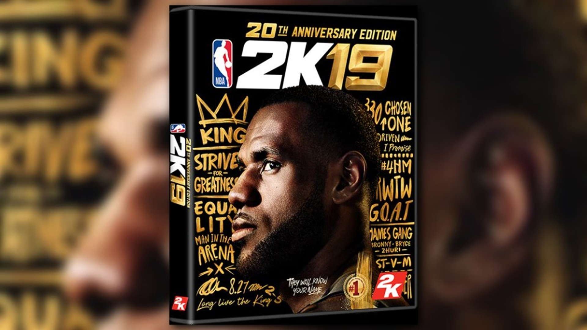 LeBron James officially announced as cover athlete for NBA 2K19 20th ...