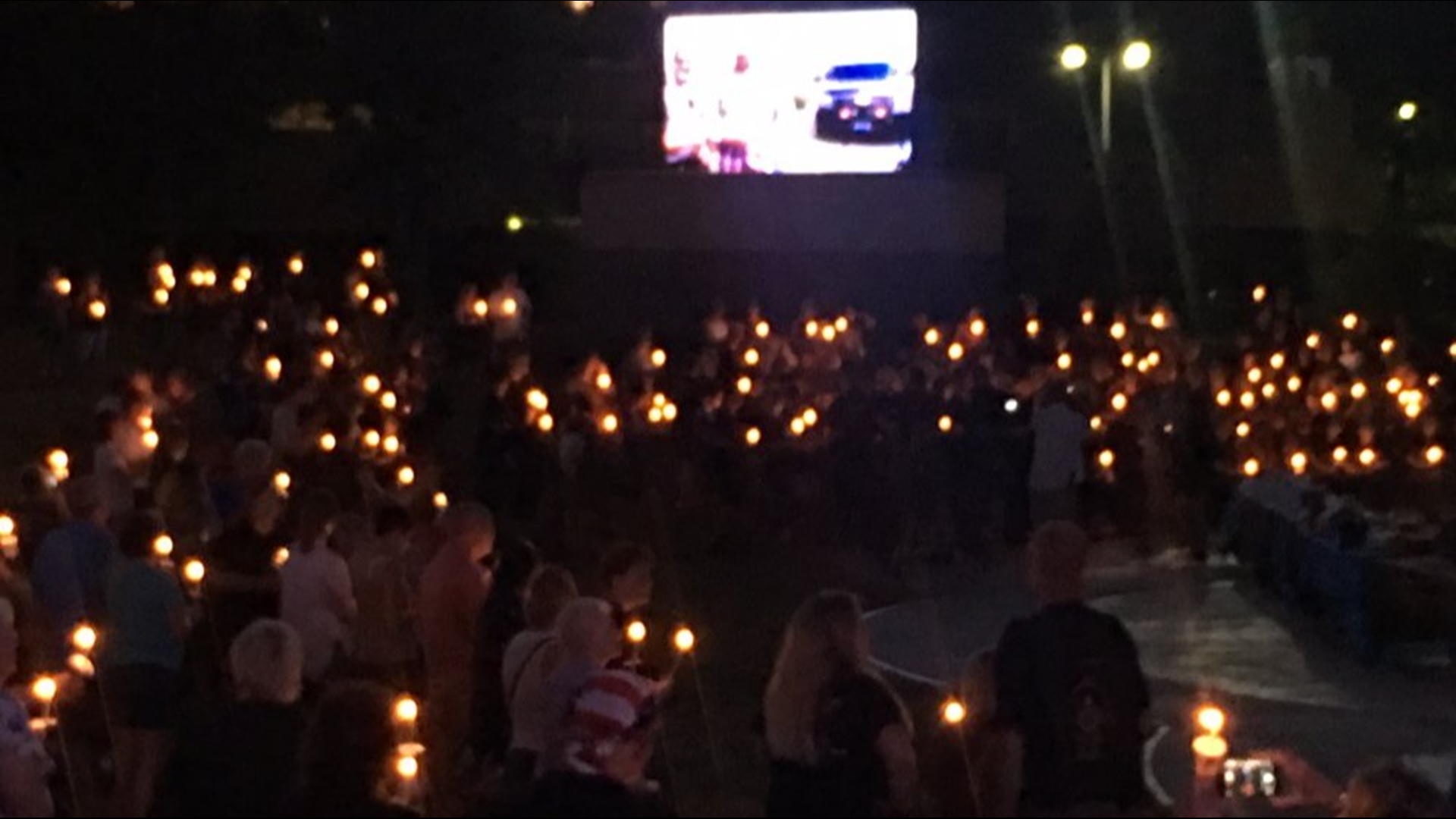 Community honors fallen Mentor police officer with powerful candlelight ...