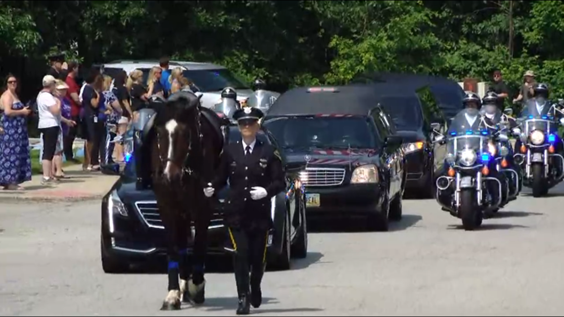 PHOTOS | Funeral for fallen Mentor police officer Mathew Mazany | wkyc.com