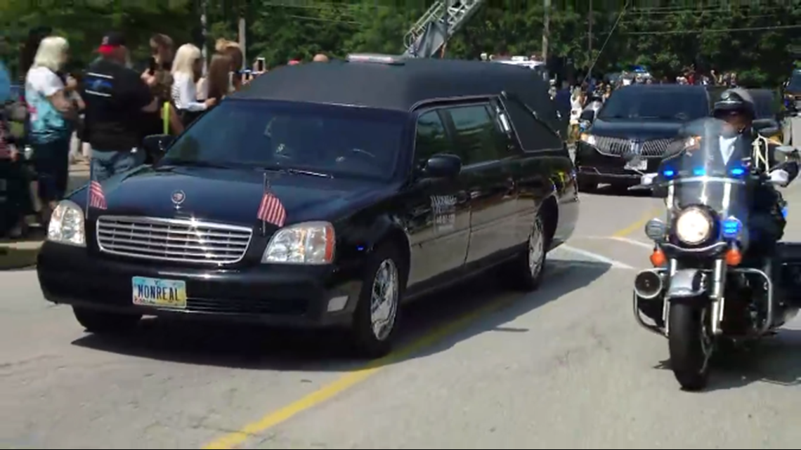 PHOTOS | Funeral for fallen Mentor police officer Mathew Mazany | wkyc.com