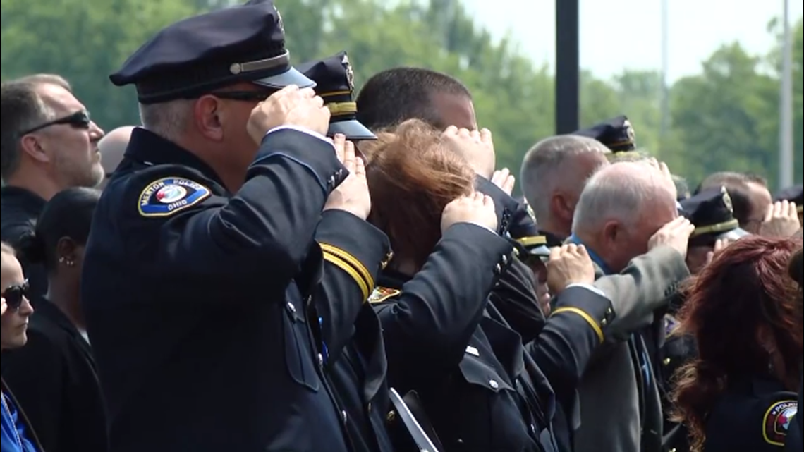 Family, friends, law enforcement say goodbye to Mentor police officer ...