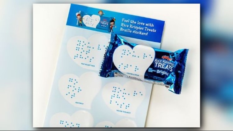 Kellogg's Rice Krispies Treats launches braille snack notes for ...