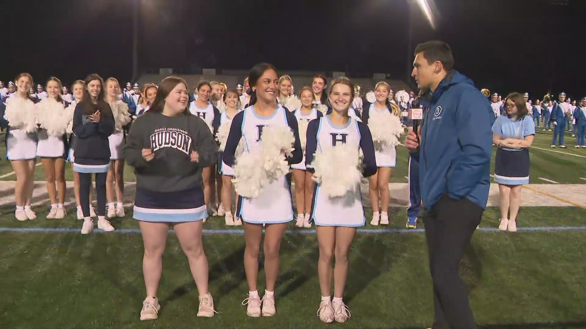 Hudson High School cheerleaders on WKYC for Friday Football Fever ...