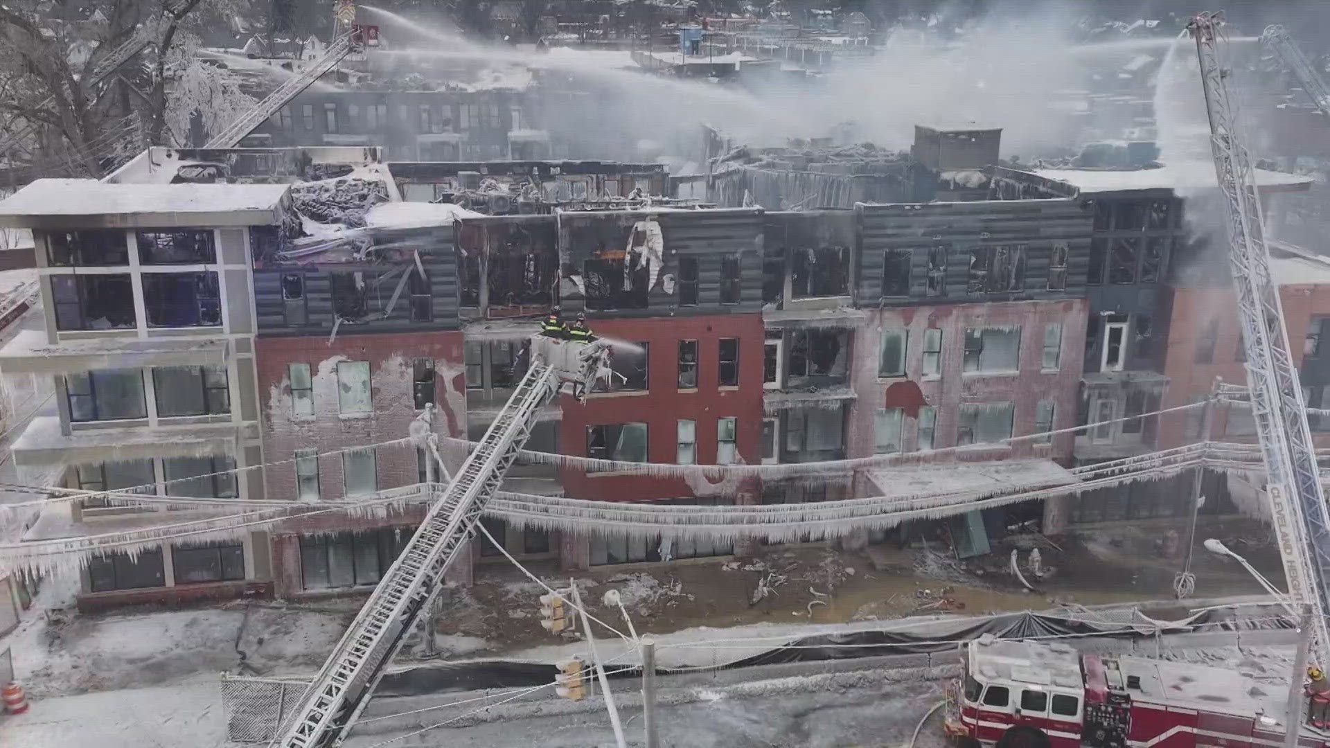 Demolition begins at Cleveland Heights Cedar Lee-Meadowbrook fire site | wkyc.com