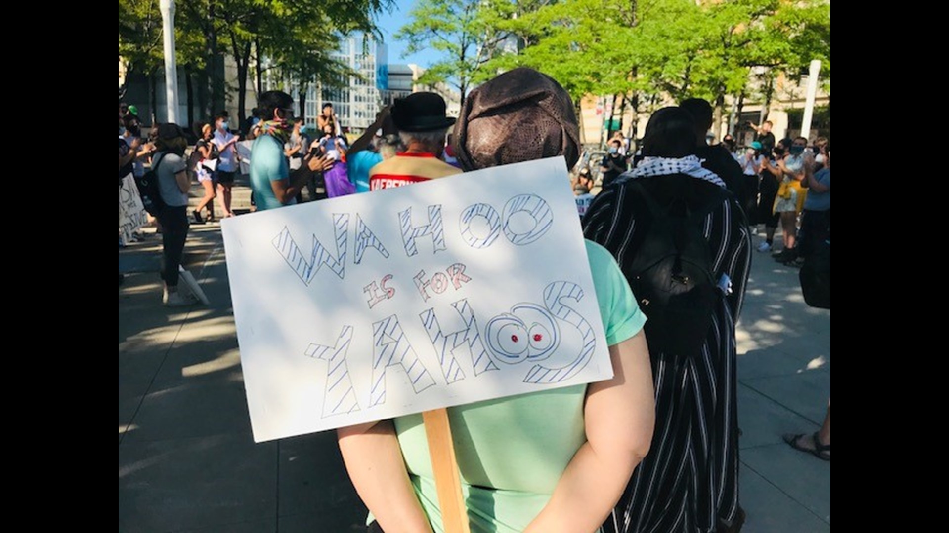 Protests over Cleveland Indians' name take place ahead of opener | wkyc.com