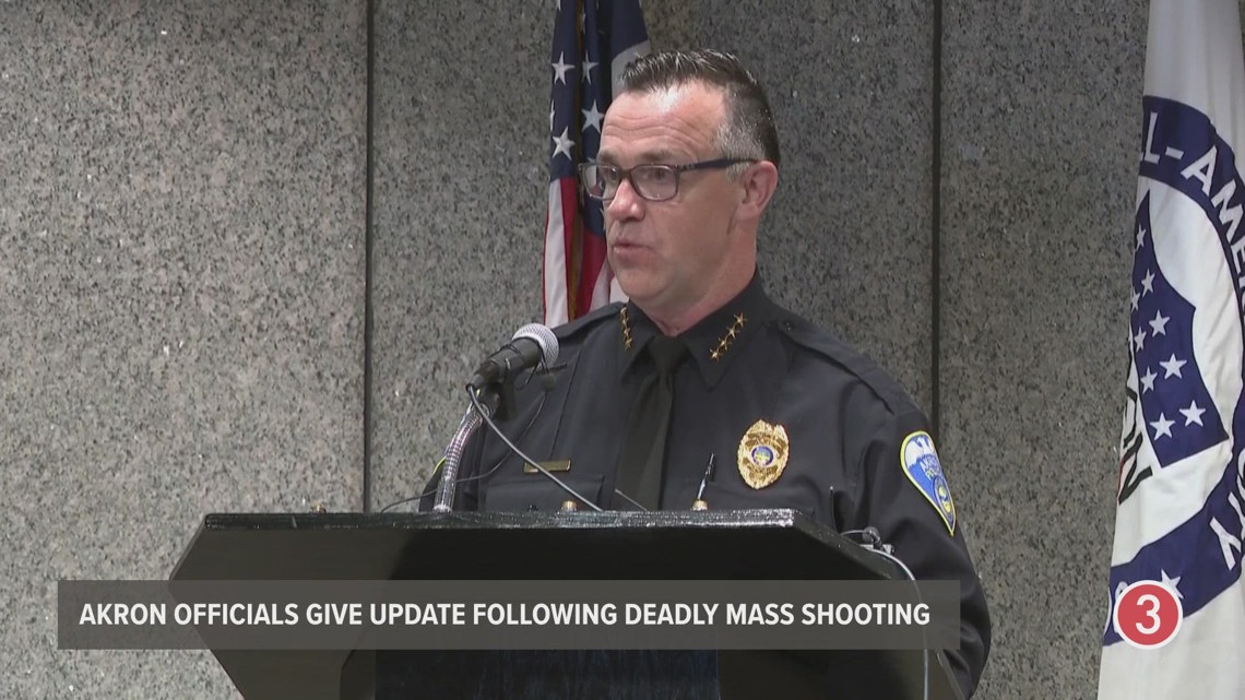 Akron Police Chief Brian Harding updates investigation into mass ...