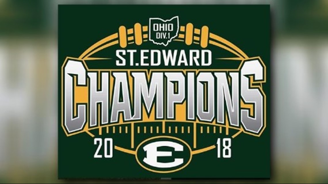 St.Edward football team celebrates championship win with classmate ...