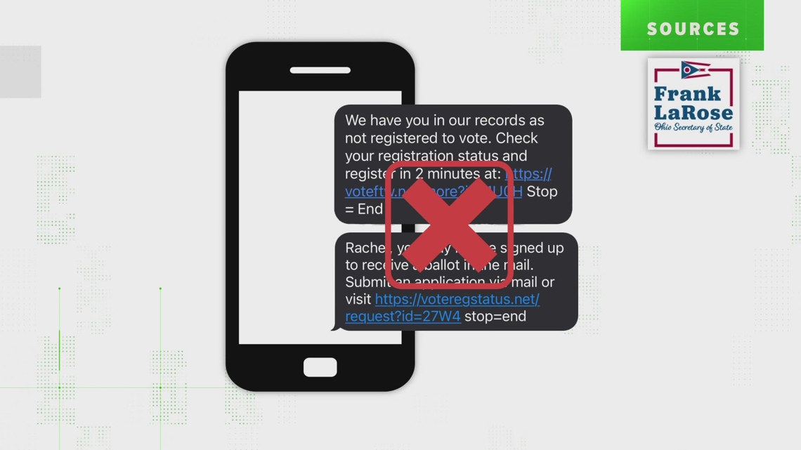 Texts, calls claiming to be able to register you to vote are scam ...