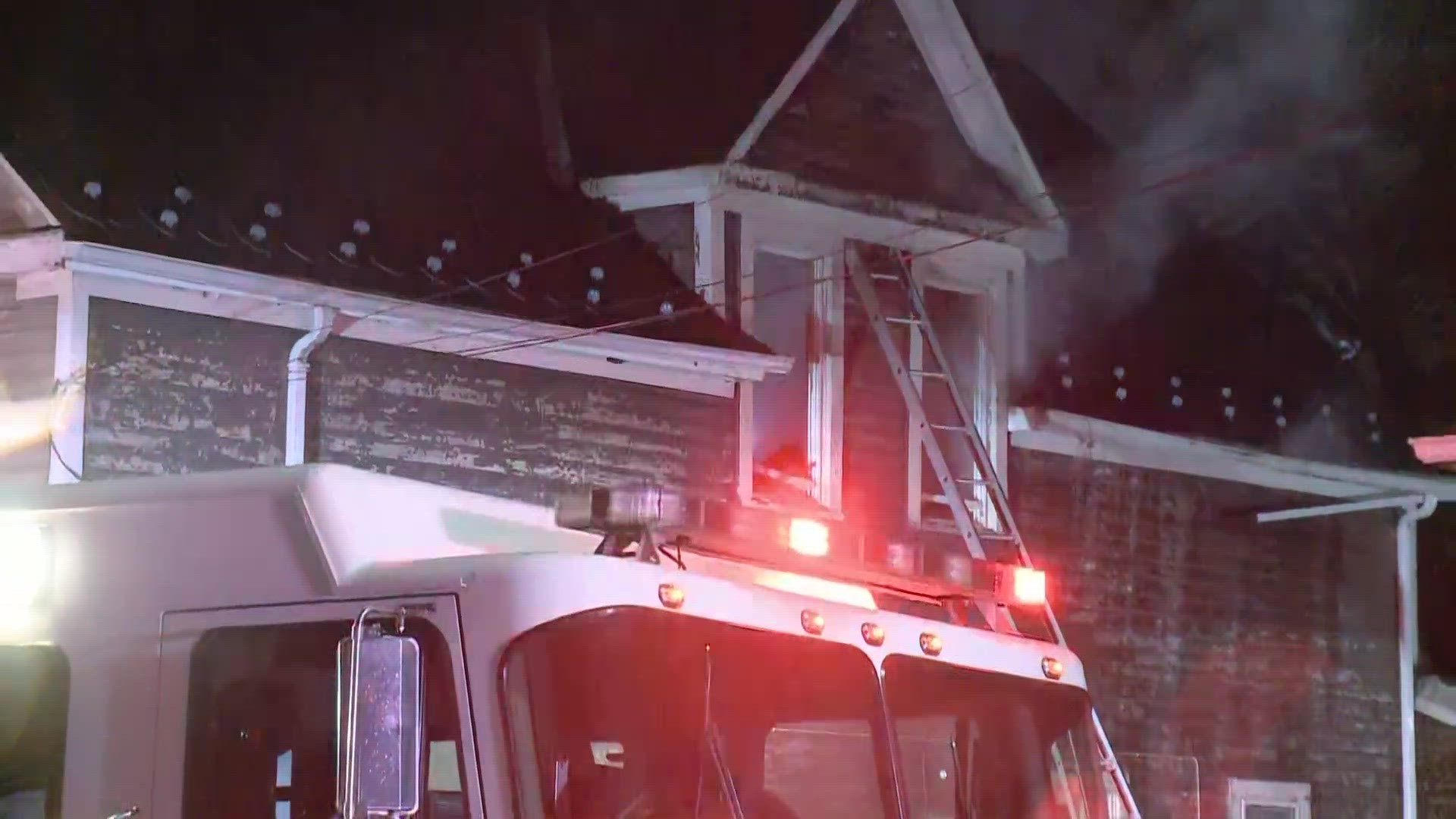 Firefighters battle flames during early morning fire in Cleveland ...