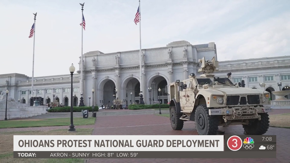 Ohioans protest DeWine's decision to send National Guard troops to DC ...