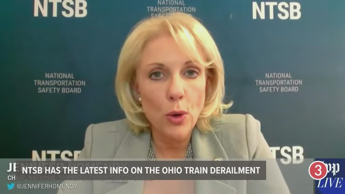 Ohio train derailment: NTSB Chair Jennifer Homendy gives update | wkyc.com