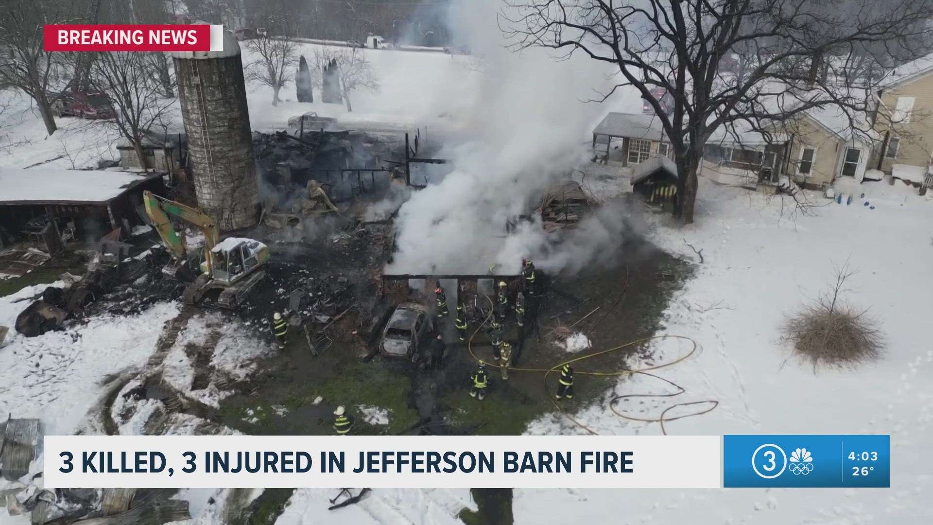 State fire marshal reports 3 dead, 3 injured from barn fire in ...