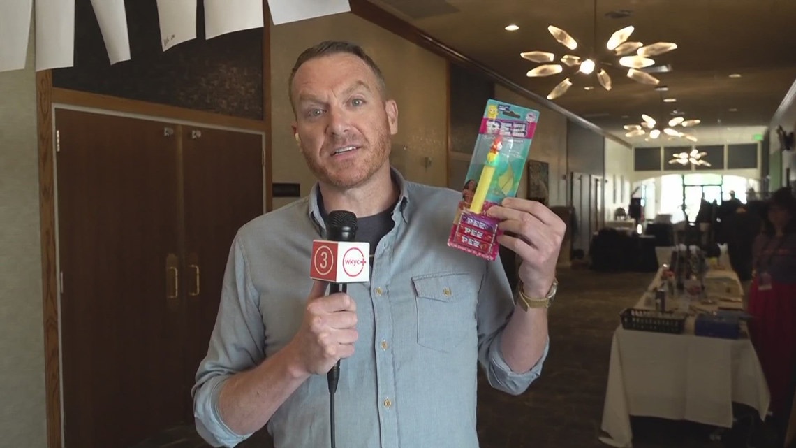 Mike Polk Jr. at Cleveland 'Pezmania' event | wkyc.com