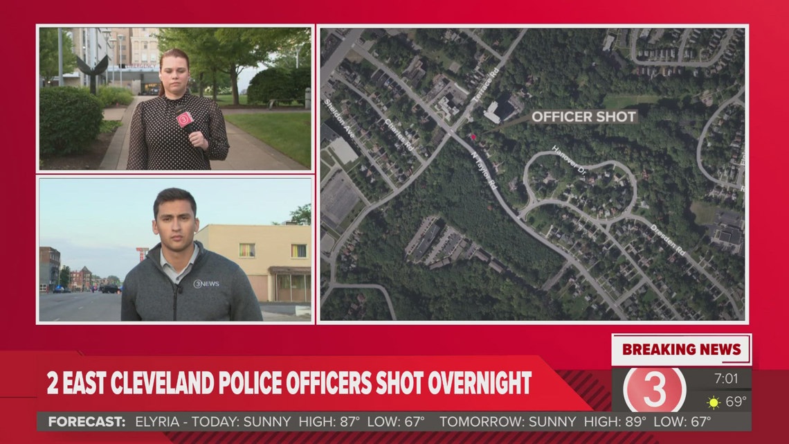 2 East Cleveland police officers shot overnight: What we know | wkyc.com