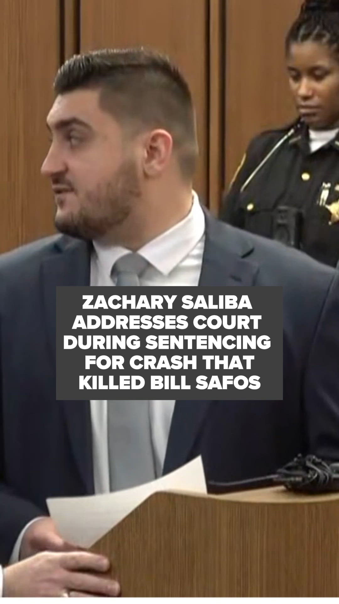Zachary Saliba addresses court during sentencing for crash that killed ...