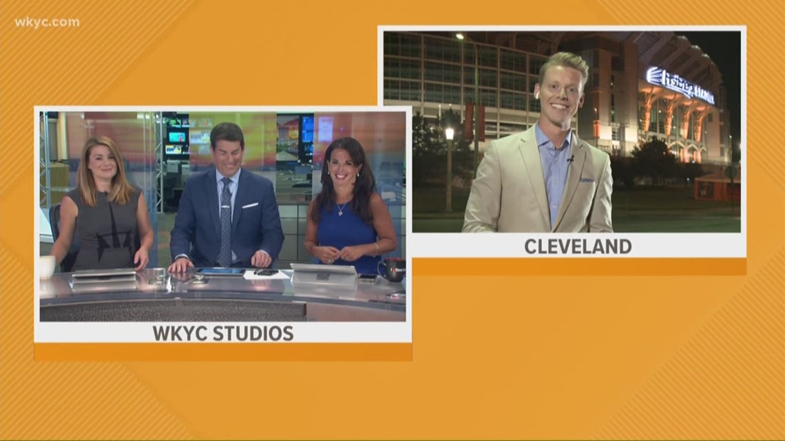 Dave Chudowsky teaches Austin Love how to bark like a true Cleveland ...
