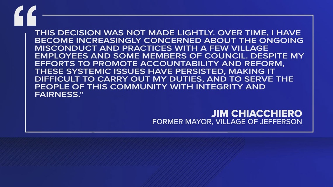 Jefferson Mayor Jim Chiacchiero resigns, citing 'systemic issues' amid ...