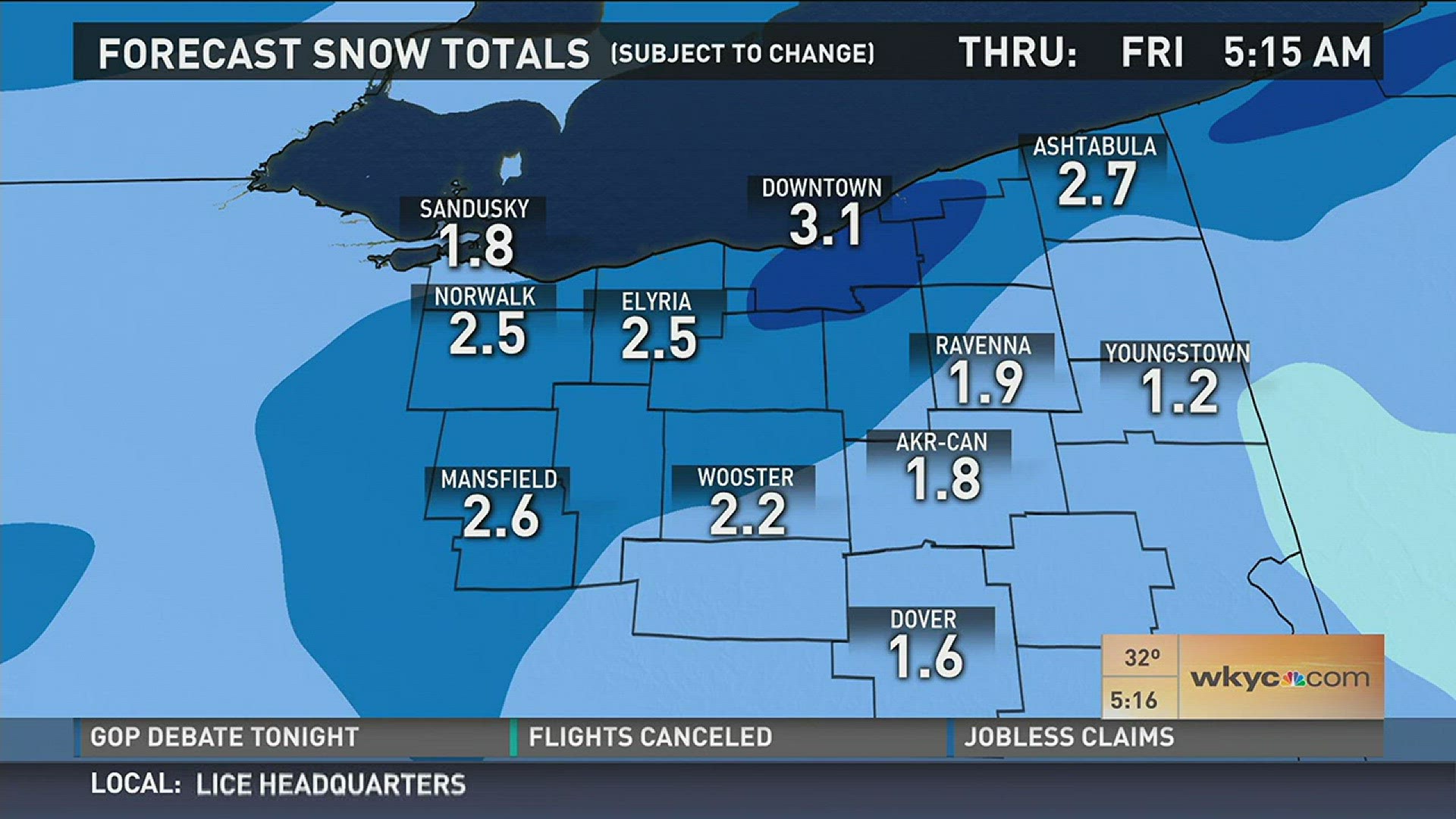 Snow could bring up to 6" for some in Northeast Ohio's Thursday winter ...