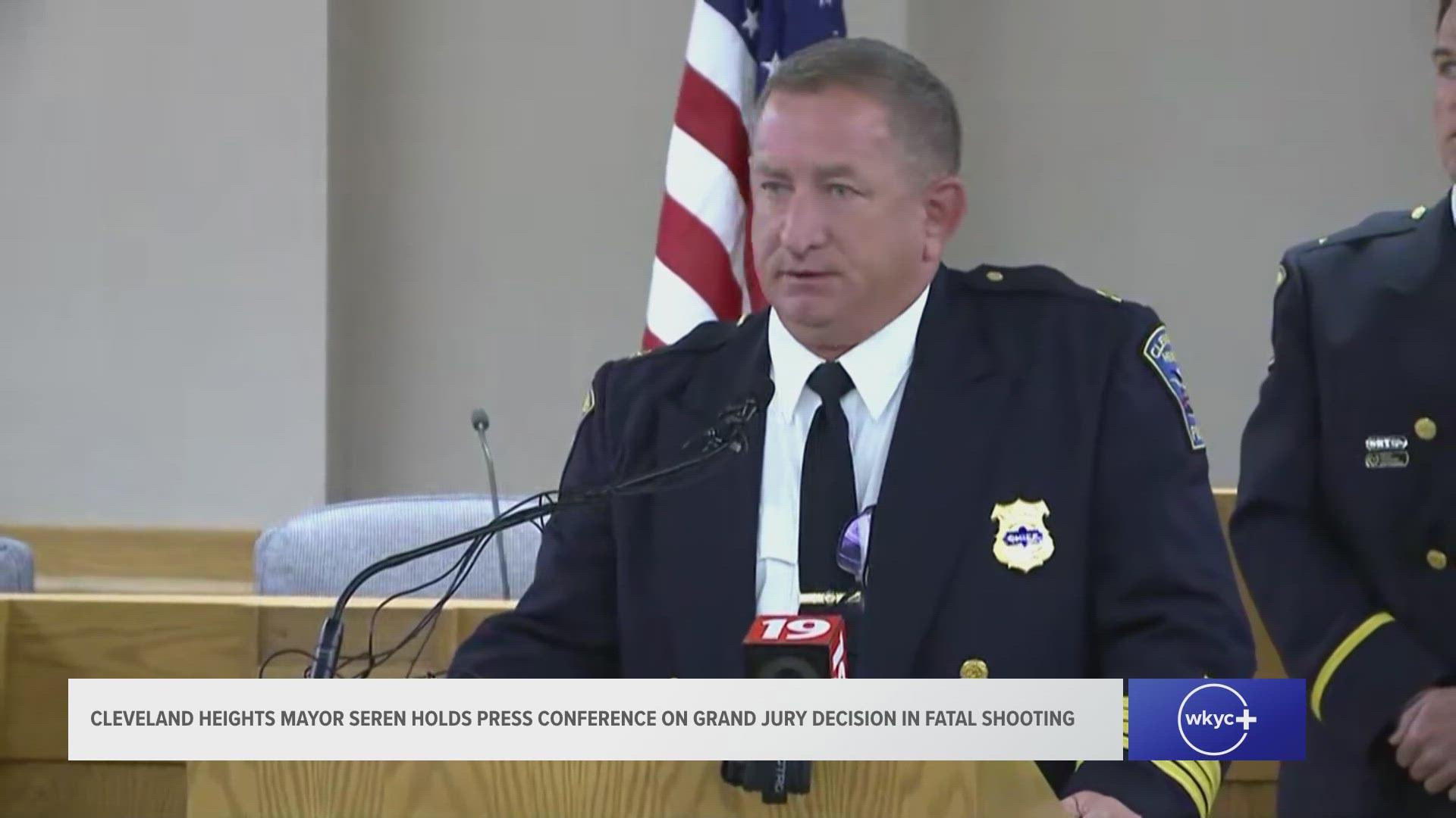 Cleveland Heights police chief Christopher Britton speaks after grand ...