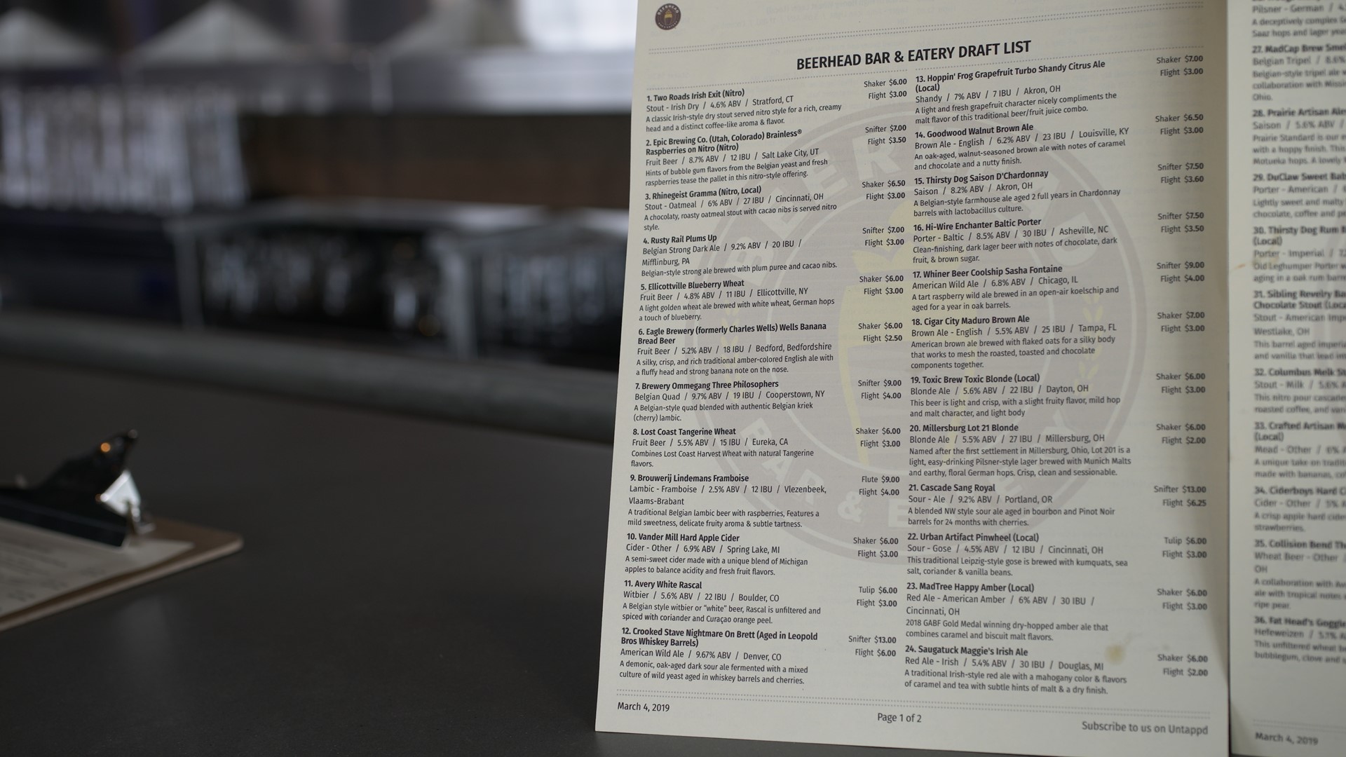 FIRST LOOK | Beerhead Bar & Eatery celebrates craft beer in Avon | wkyc.com