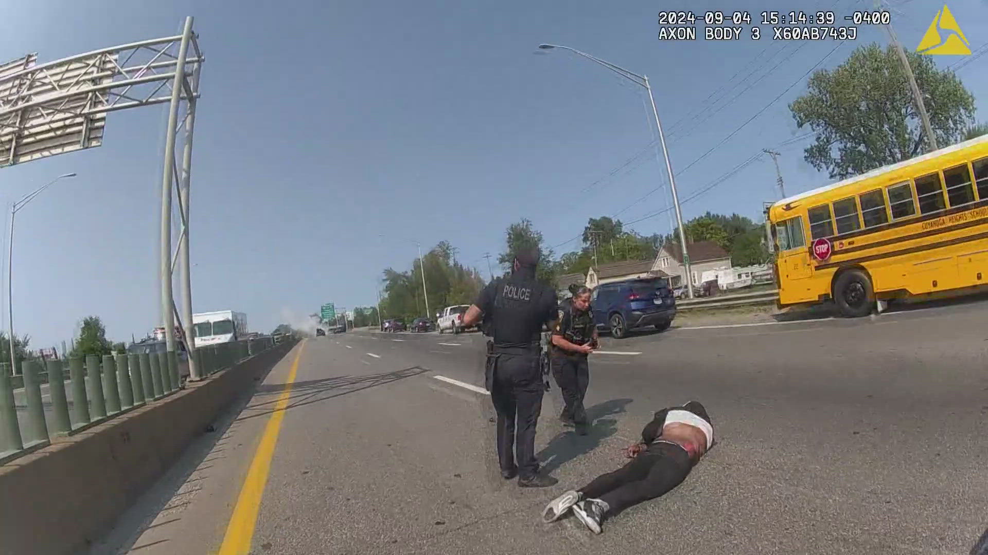 Officials: Garfield Heights police chase involving homicide suspect ends with fiery crash on I ...