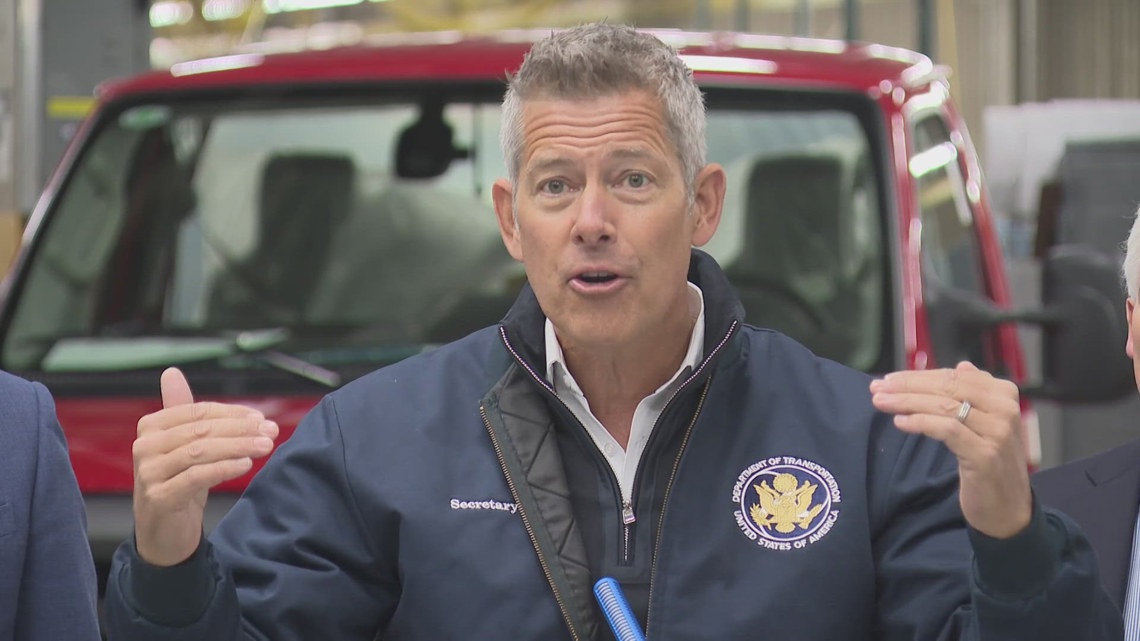 U.S. Transportation Secretary Sean Duffy visits the Ford Avon Lake ...