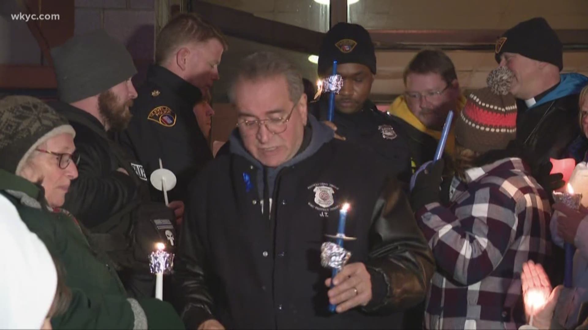Vigil held to remember Cleveland Police Officer David Fahey | wkyc.com
