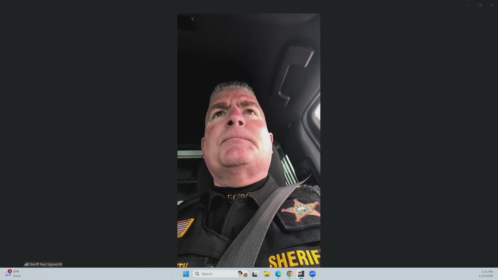 Erie County Sheriff Paul Sigsworth speaks with 3News with Level 3 snow ...