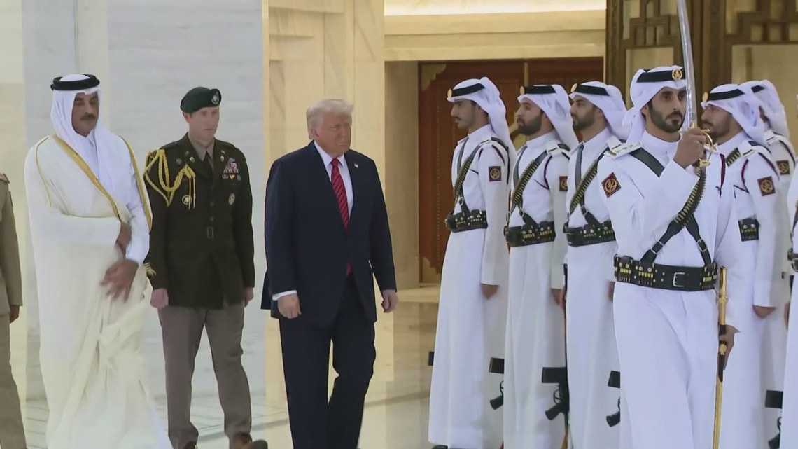 President Trump visits Qatar amid controversy over gifted plane | wkyc.com