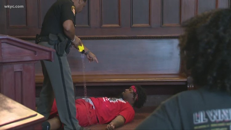 Man attacked in courtroom brawl last week sentenced to life | wkyc.com