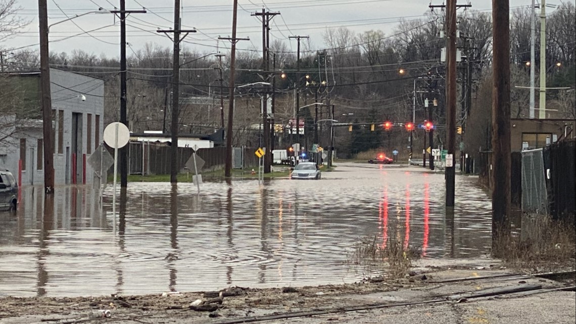 High floodwaters close Jennings Road in Cleveland for hours | wkyc.com