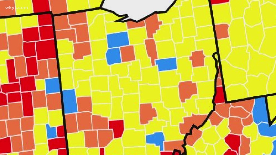 CDC: 4 Northeast Ohio counties have 'substantial' COVID-19 spread ...