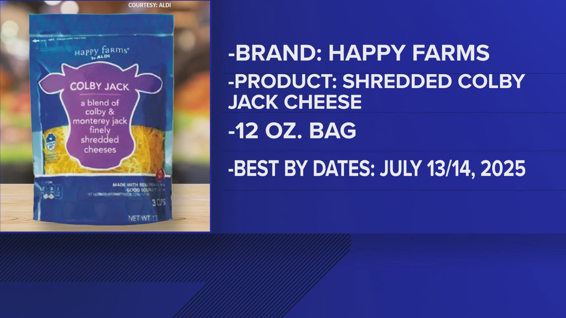 Cheese recall at ALDI stores in Ohio: See the impacted product | wkyc.com